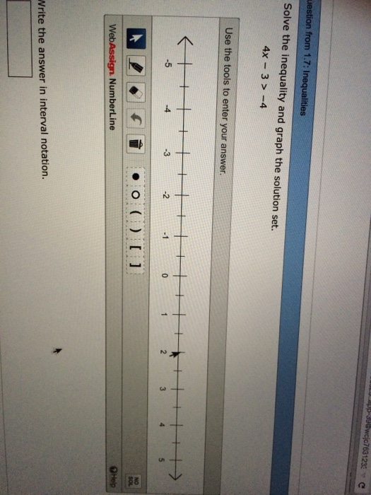 Solved Solve the inequality and graph the solution set.4x - | Chegg.com
