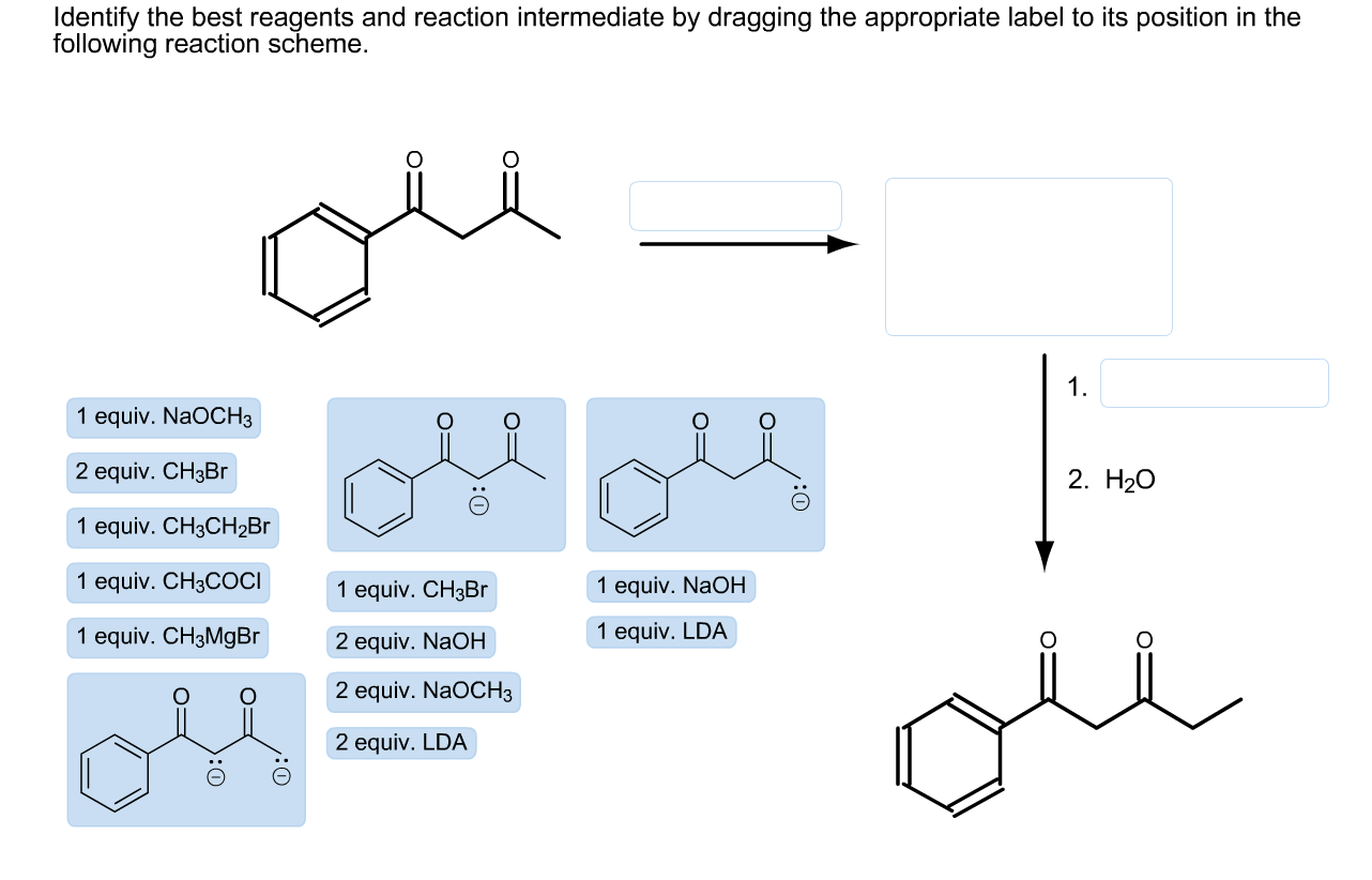 Solved Identify the best reagents and reaction intermediate | Chegg.com