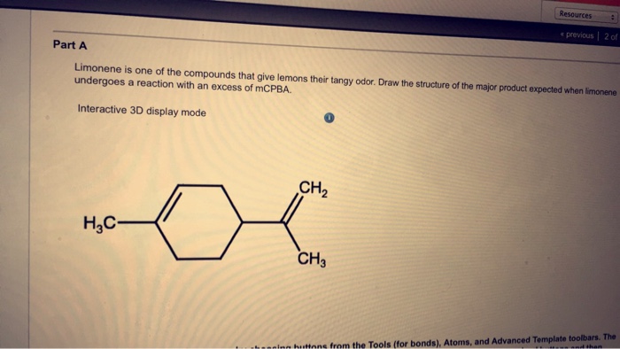 Solved Limonene is one of the compounds that give lemons | Chegg.com