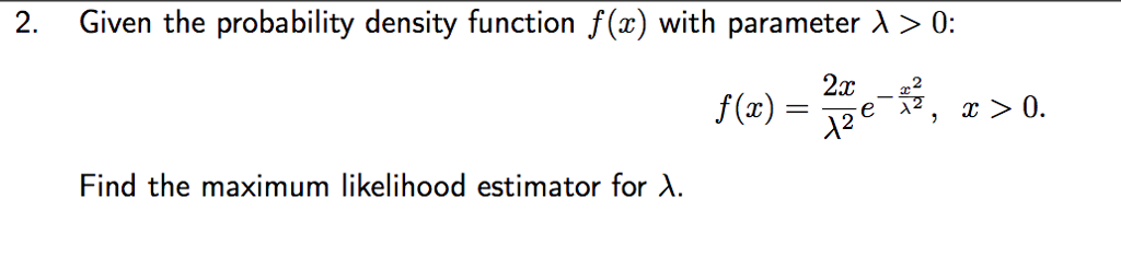 Solved Given the probability density function f(x) with | Chegg.com