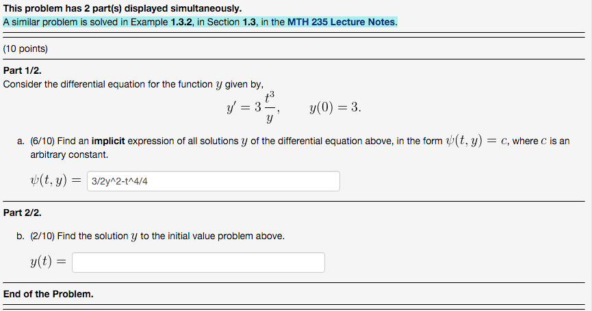 Solved Find an implicit expression of all solutions of the | Chegg.com