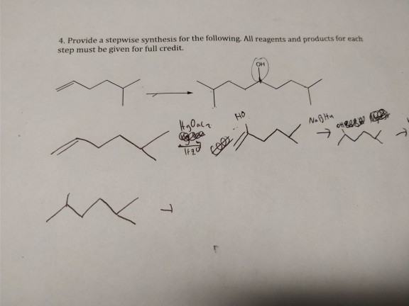 Solved 4. Provide a stepwise synthesis for the following. | Chegg.com