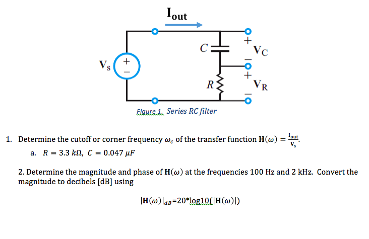 Solved Determine the cutoff or corner frequency omega_C of | Chegg.com