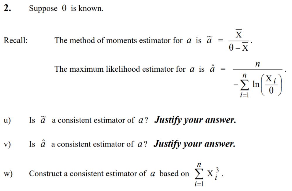 2 Suppose θ Is Known Recall The Method Of Moments
