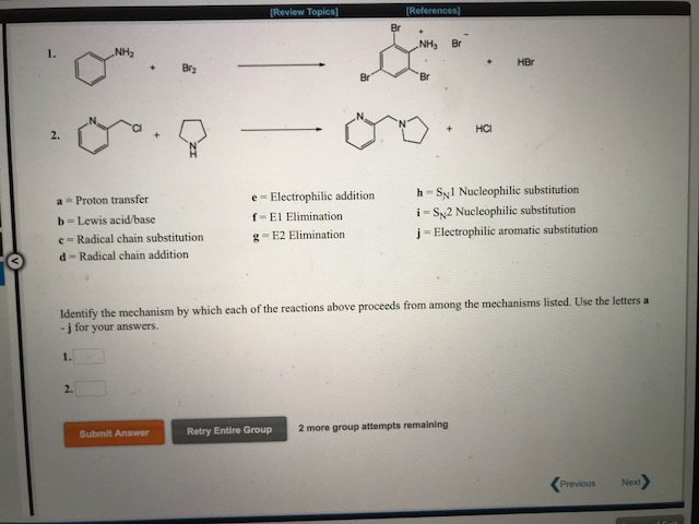 Solved Please answer Identify the mechanism by which each of | Chegg.com