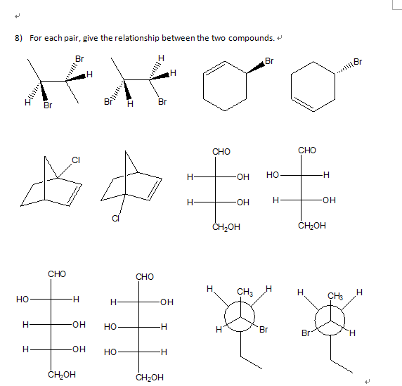 Solved Draw a three-dimensional structure for each compound, | Chegg.com