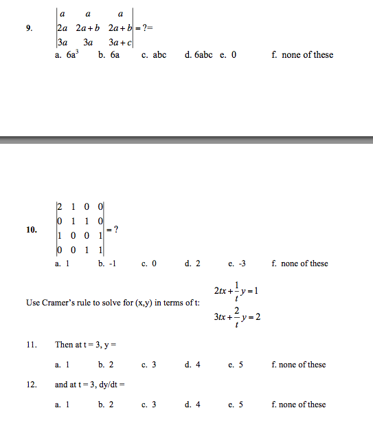 Solved Assume ,det (A)=3, det(B)=5 det(AB)=? Det(A-1) =? | Chegg.com