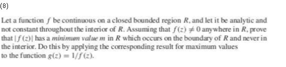 Solved Let a function f be continuous on a closed bounded | Chegg.com