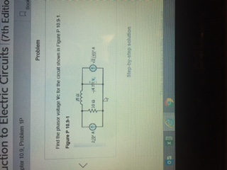 Solved Find the phasor voltage Vc for the circuit shown in | Chegg.com