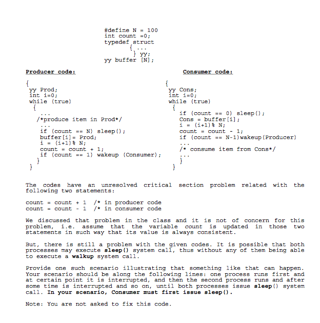 5. You are given C codes for Producer and Consumer. | Chegg.com