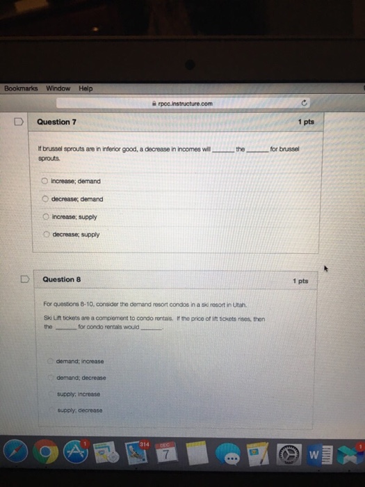 Solved Bookmarks Window Help rpcc.instructure.com D Question | Chegg.com