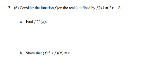 Solved Consider the function f(on the reals) defined by f(x) | Chegg.com