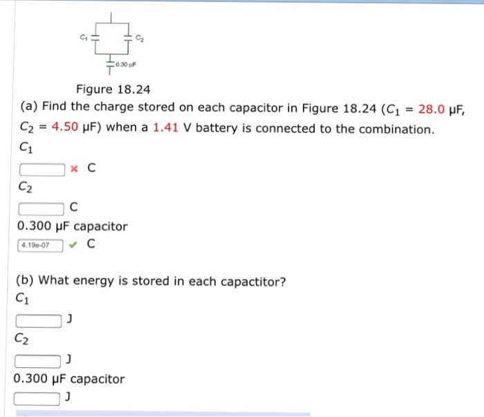 Solved Find the charge stored on each capacitor in Figure | Chegg.com