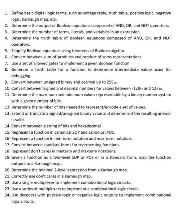 Solved Define basic digital logic terms, such as voltage | Chegg.com