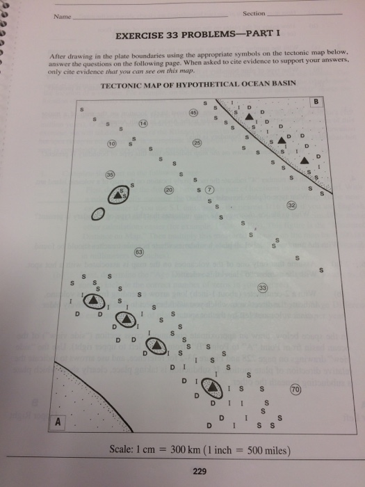 Solved After drawing in the plate boundaries on the tectonic | Chegg.com