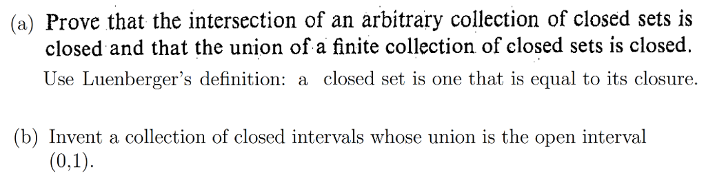 Solved Prove that the intersection of an arbitrary | Chegg.com