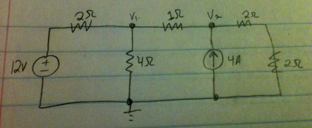 Solved Use KVL/KCL to determine V1 & V2. Please show | Chegg.com Solved Use KVL/KCL to determine V1 & V2. Please show | Chegg.com