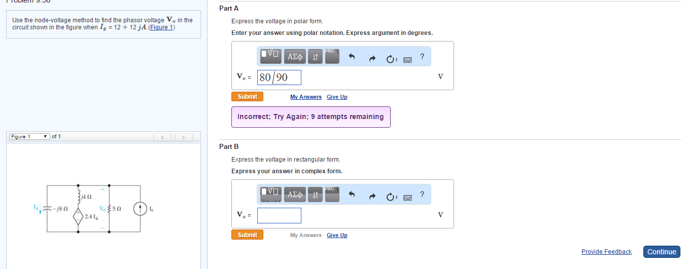 Solved Use the node voltage method to find the phasor | Chegg.com