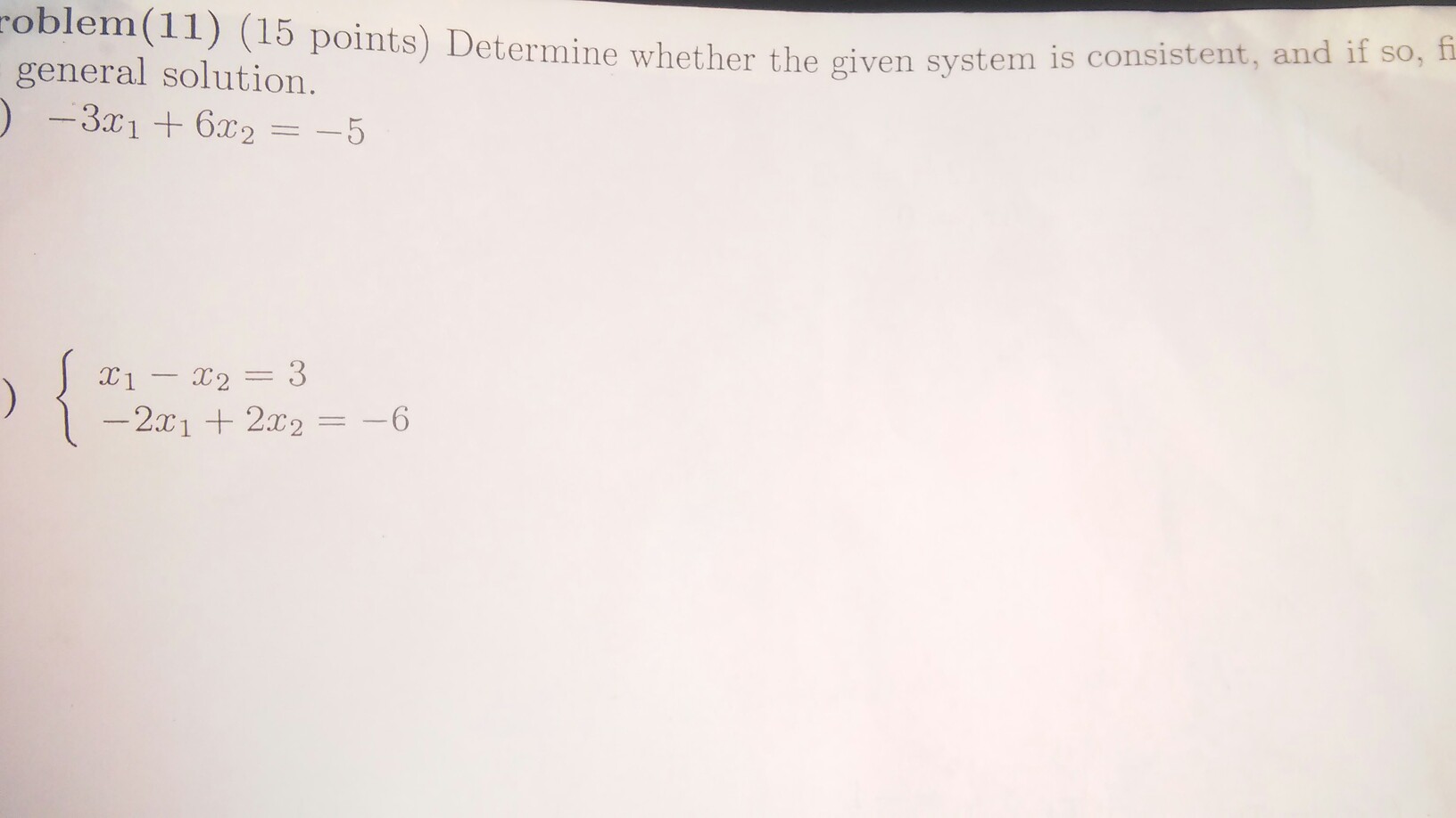 Solved roblem(11) (15 point general solution. ) -327 + 622 = | Chegg.com