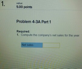 Solved Problem 4-3A Computing merchandising amounts and | Chegg.com