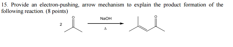 Solved Provide an electron-pushing, arrow mechanism to | Chegg.com