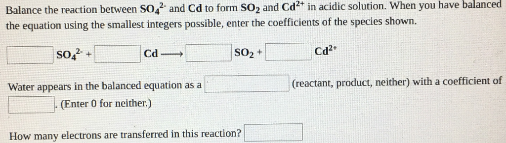 Solved in acidic solution. When you have balanced Balance | Chegg.com