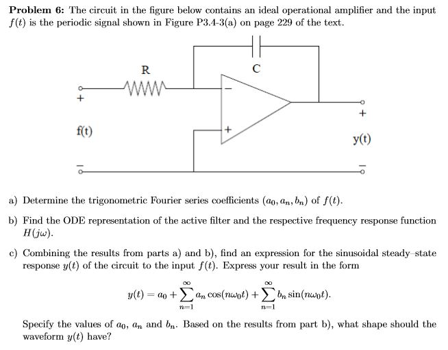 Solved Problem 6: The circuit in the figure below contains | Chegg.com