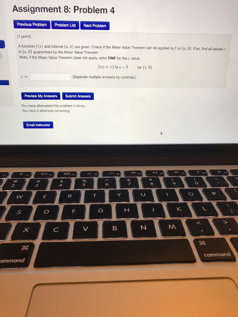 Solved Assignment 8: Problem 4 Previous Problem Problem List | Chegg.com