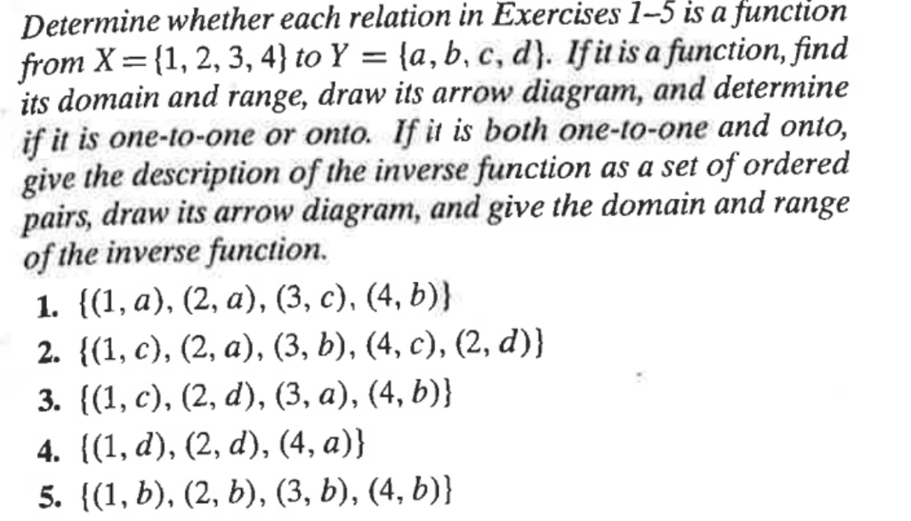 Solved Determine whether each relation in Exercises 1-5 is a | Chegg.com