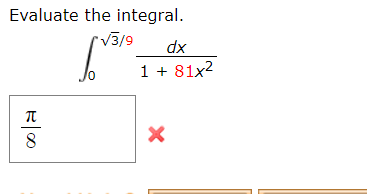 Solved Evaluate the integral. integral^Squareroot 3/9_0 | Chegg.com