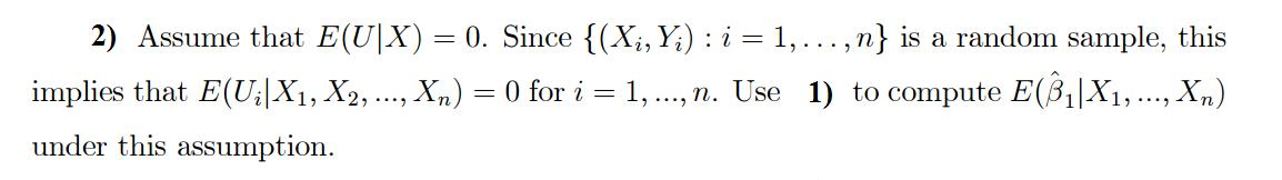 Solved econometrics problem (two problems are related, | Chegg.com
