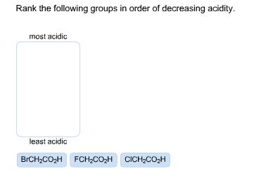 Solved Rank the following groups in order of decreasing | Chegg.com
