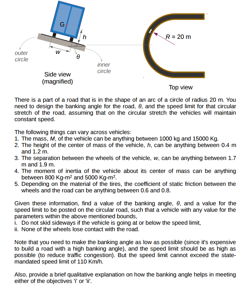 There is a part of a road that is in the shape of | Chegg.com