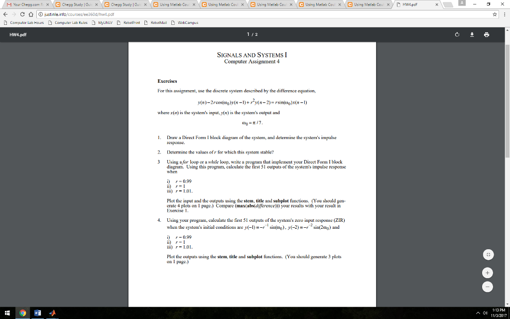 Solved I got this code for MatLab but it wont work could | Chegg.com