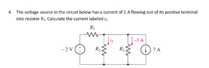 Solved The voltage source in the circuit below has a current | Chegg.com