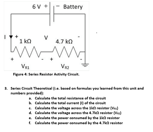 Solved Series Circuit Theoretical (i.e. based on formulas | Chegg.com