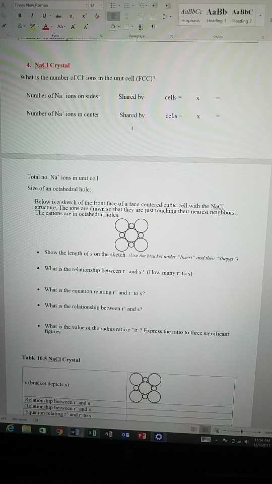 Solved AaBbCc AaBb AaBbC Emphasis Heading 1 Heading 2 Times | Chegg.com