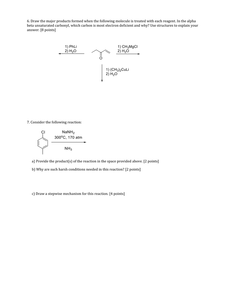 Solved Draw the major products formed when the following | Chegg.com