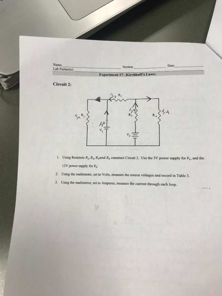 Name Lab Partner(s). Section Date Experiment 17 | Chegg.com