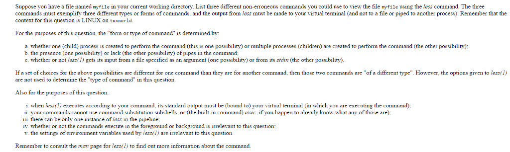 Suppose you have a file named myfile in your current | Chegg.com