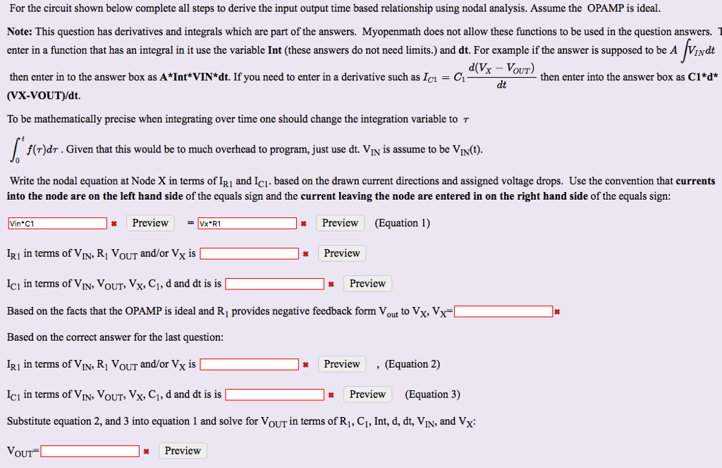 Solved For the circuit shown below complete all steps to | Chegg.com