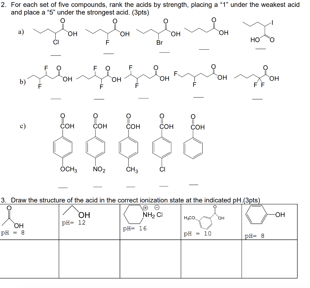 Solved 1. Provide IUPAC names to following structures or | Chegg.com