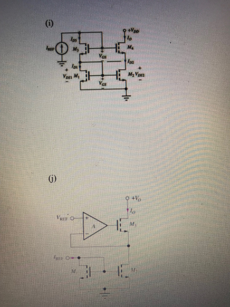 Solved For the following current source/sink structures | Chegg.com