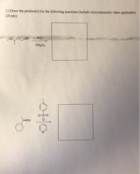 Solved I. For the following reactions predict the major | Chegg.com