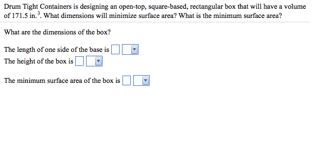 Solved Drum Tight Containers is designing an open-top, | Chegg.com