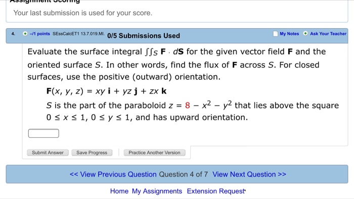 Solved Evaluate the surface integral integral integral_s F. | Chegg.com