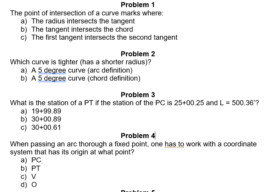 Solved Problem1 The point of intersection of a curve marks | Chegg.com