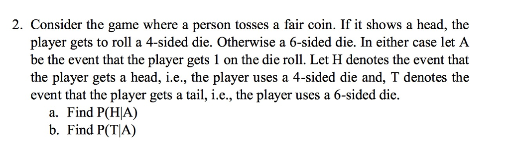 Solved Consider the game where a person tosses a fair coin. | Chegg.com
