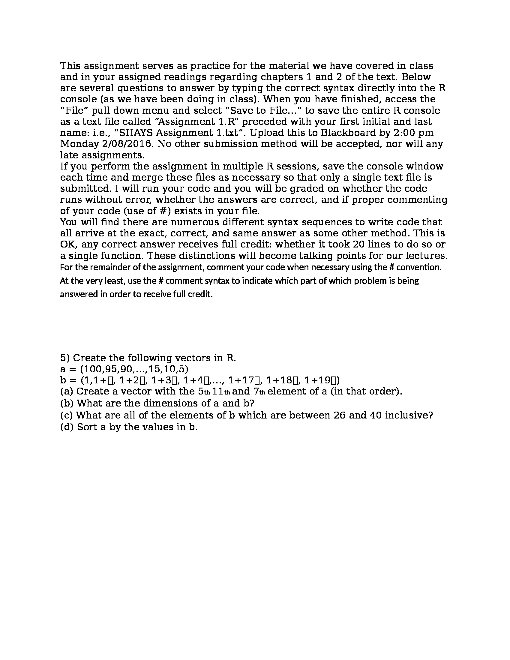 Solved This assignment serves as practice for the material | Chegg.com