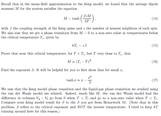 Solved Recall that in the mean-field approximation to the | Chegg.com